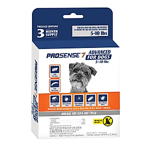ProSense 7 Flea & Tick Prevention and Control for Dogs 5-10 lb - 3 Month Supply