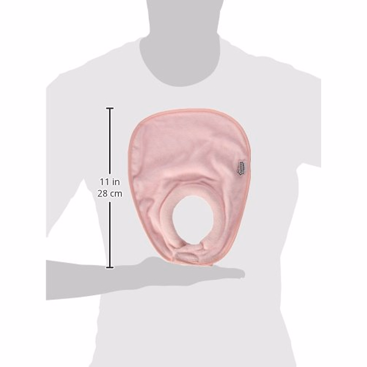 Tommee Tippee Closer to Nature Comfi-Neck Baby Bib with Padded Collar, Reversible – Pink Chevron, 2 Count