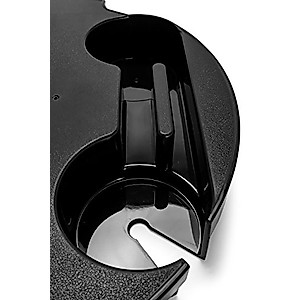 Camco Zero Gravity Chair Tray - Features 2 Cup Holders & Built-in Hook for Bags - Textured Non-Slip Surface & Drainage Holes in Cup Holders (51834)