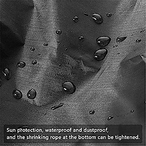 2/3/4 Seater Outdoor Bench Cover, Polyester Fabric Waterproof Anti-UV Dustproof Garden Patio Bench Seat Cover Furniture Protector with Drawstring Cord and Storage Bag