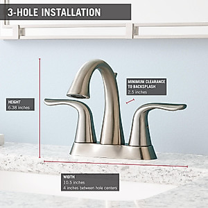 DELTA 2538-SSTP-DST Bath Faucets and Accessories, Stainless