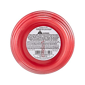 CANDLE-LITE Scented Juicy Watermelon Slice Single-Wick Jar Candle, 18 oz, Red