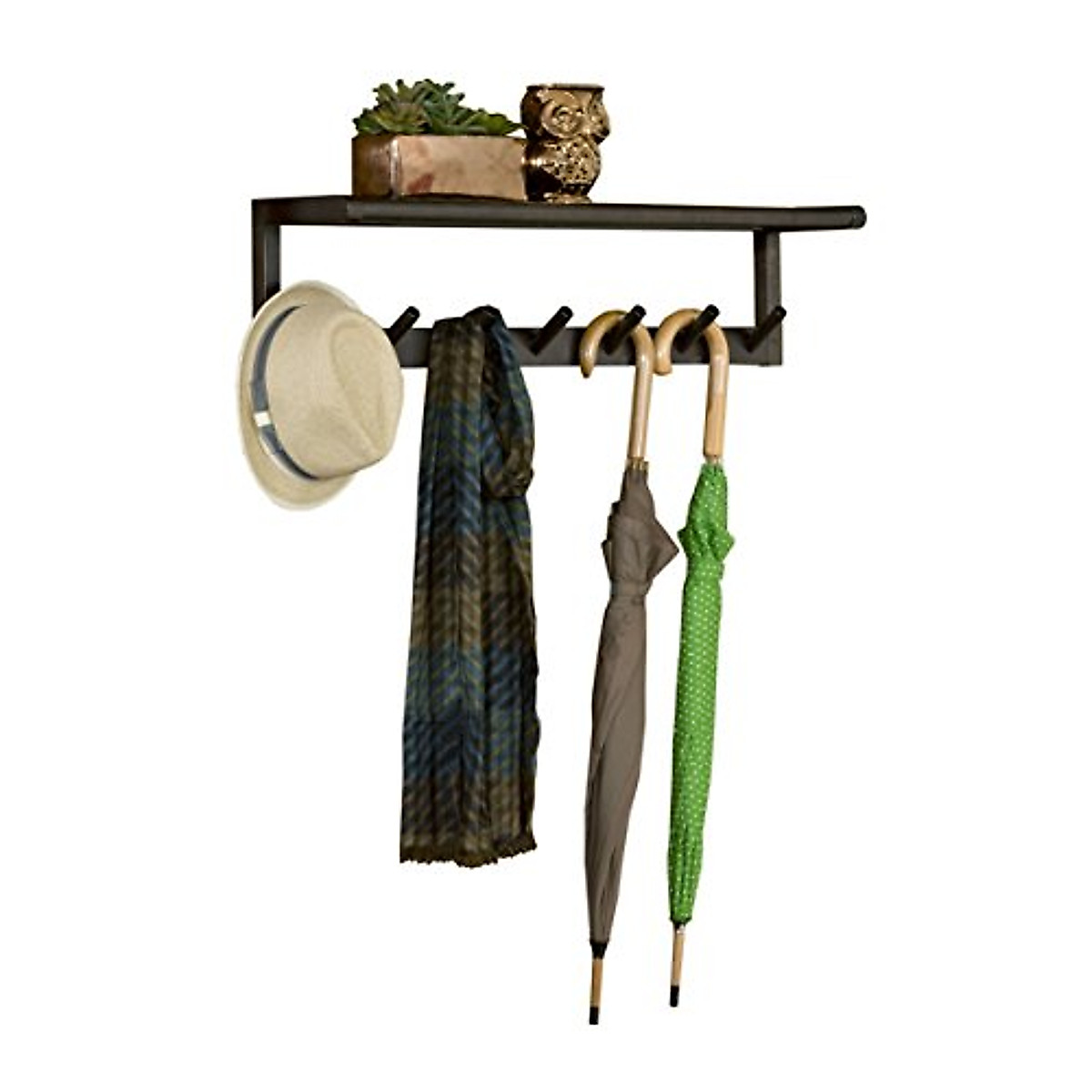 New Ridge Home Goods Abingdon Solid Wood Shelf, One Size, Espresso