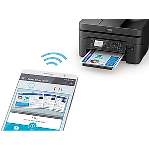 Epson Workforce WF-2950 All-in-One Wireless Color Inkjet Printer for Home Office, Black - Print Scan Copy Fax - 2.4" LCD, 33 ppm, 5760 x 1440 dpi, Auto Duplex Printing, 30-Sheet ADF