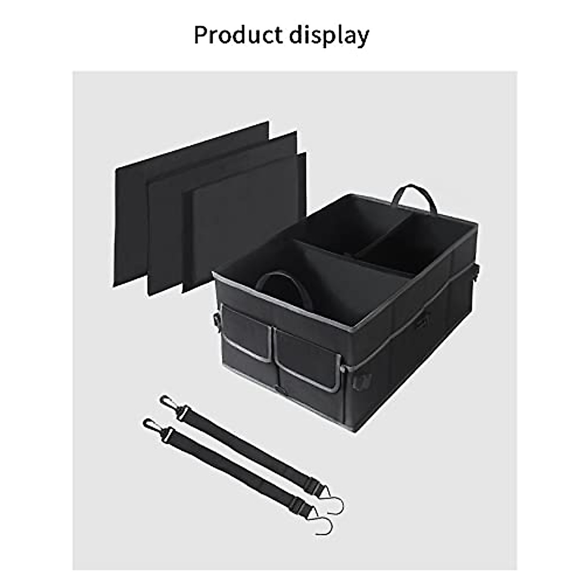 Car Trunk Organizer Car Soft Felt Storage Box Cargo Container Box Trunk Bag Stowing Tidying Holder Multi-Pocket