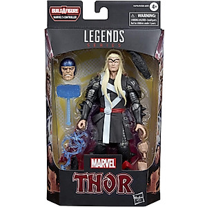 Marvel Legends Series Thor Herald of Galactus Comics Action Figure 6-inch Collectible Toy, 6 Accessories, 1 Build-A-Figure Part