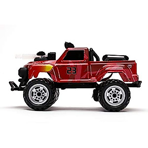 Jada Toys Battle Machines 1:16 Laser Combat RC Remote Control Car 2-Pack, 2.4 GHZ Red/Blue Truck, Toys for Kids and Adults (251109005)