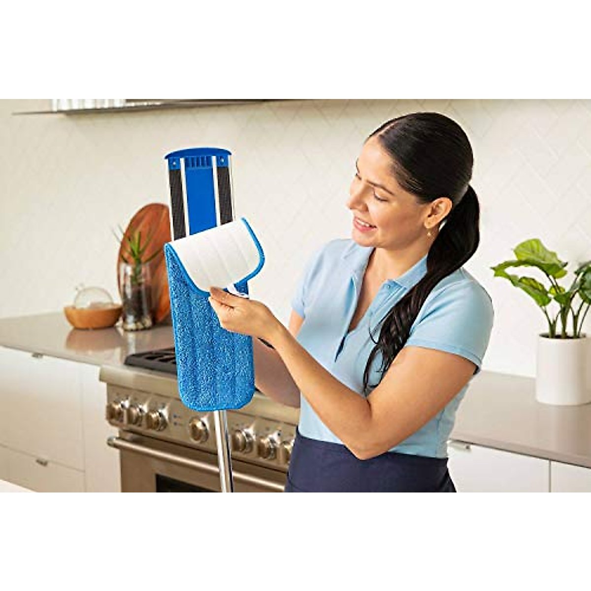 Bulk 18" Microfiber Wet Mop Pads Wholesale - Case Quantity (108 Count) | Use with Any Velcro Style Mop Frame | Machine Washable