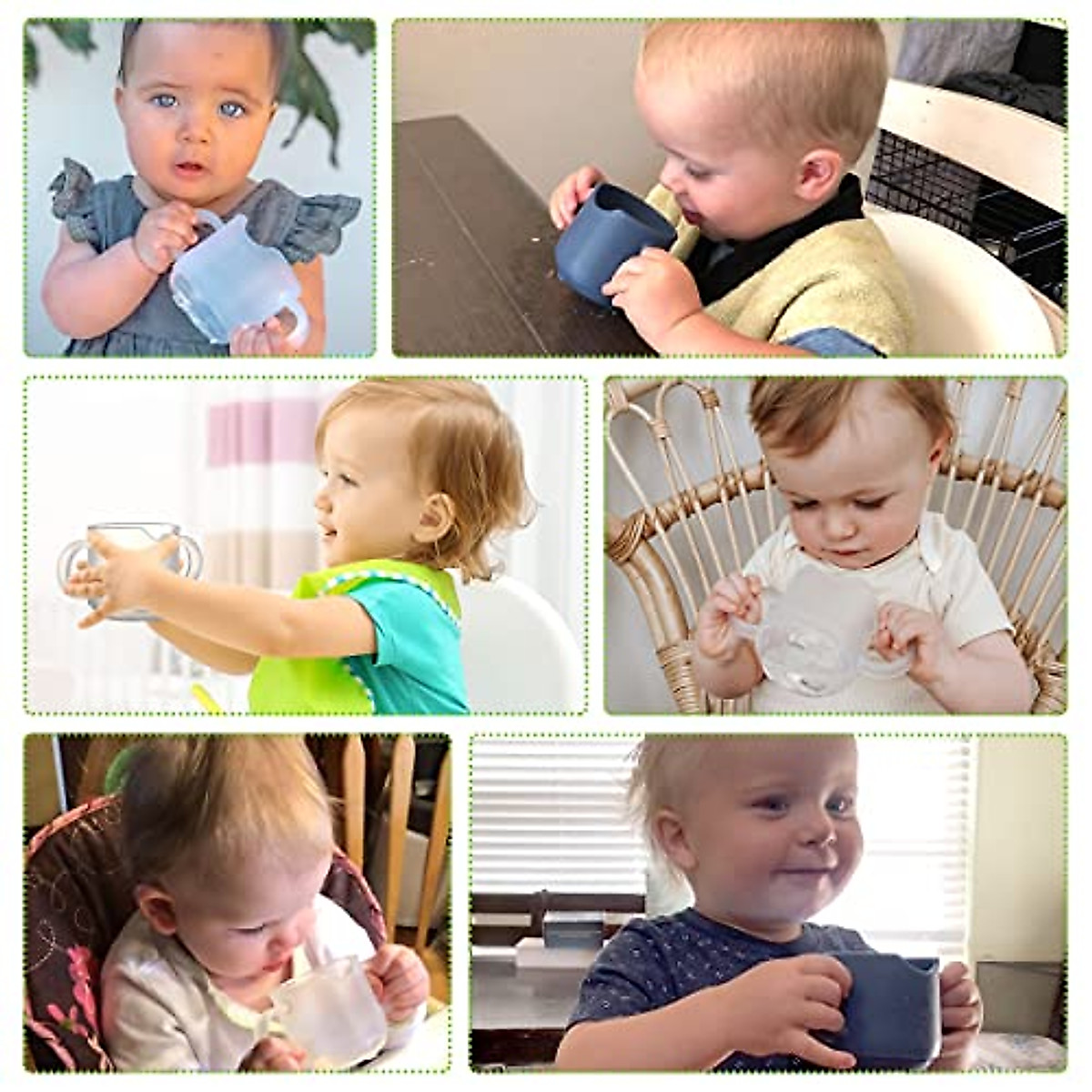 haakaa Silicone Toddler Cups, BPA Free Drop-proof Training Cups for Baby 6 Months+, 5 Ounce