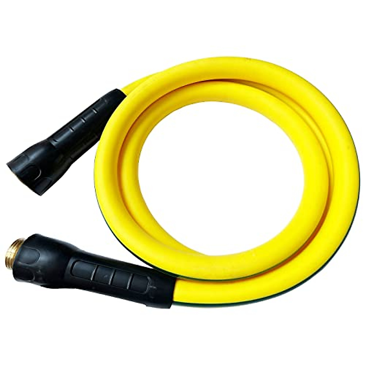 ZILIM Hybrid Lead In Garden Water Hose 5/8 in X 6FT, Heavy-duty Super Flexible with Swivel Grip Handle Female and 3/4" GHT Solid Brass Fittings, Operate 160 PSI