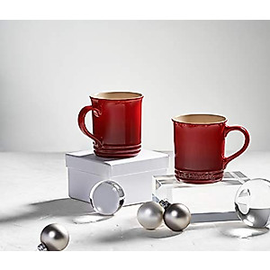 Le Creuset Stoneware Mug, 14 oz., Cerise