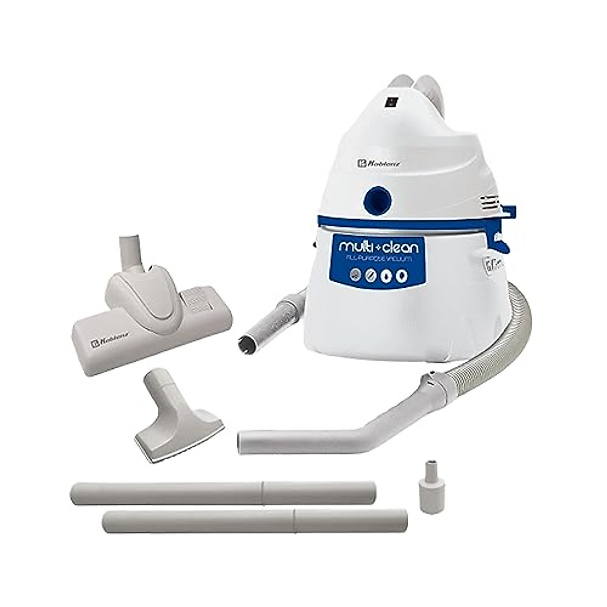 Koblenz WD-380K2B Portable Wet-Dry Vacuum, 3 Gallon 2.0HP w/Adjustable Floor Tool, Designer Series, White-5 Year Warranty