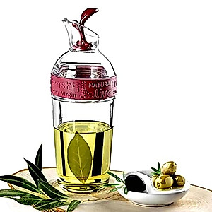 Salad Dressing Shaker For Mixing Ranch And Sauce, One Hand, Leak Proof, Spout Lid for Pouring And Measurement Marks With Good Grip Rubber, Italian Dressing Shaker, And Oil And Vinegar Dispenser - 12oz