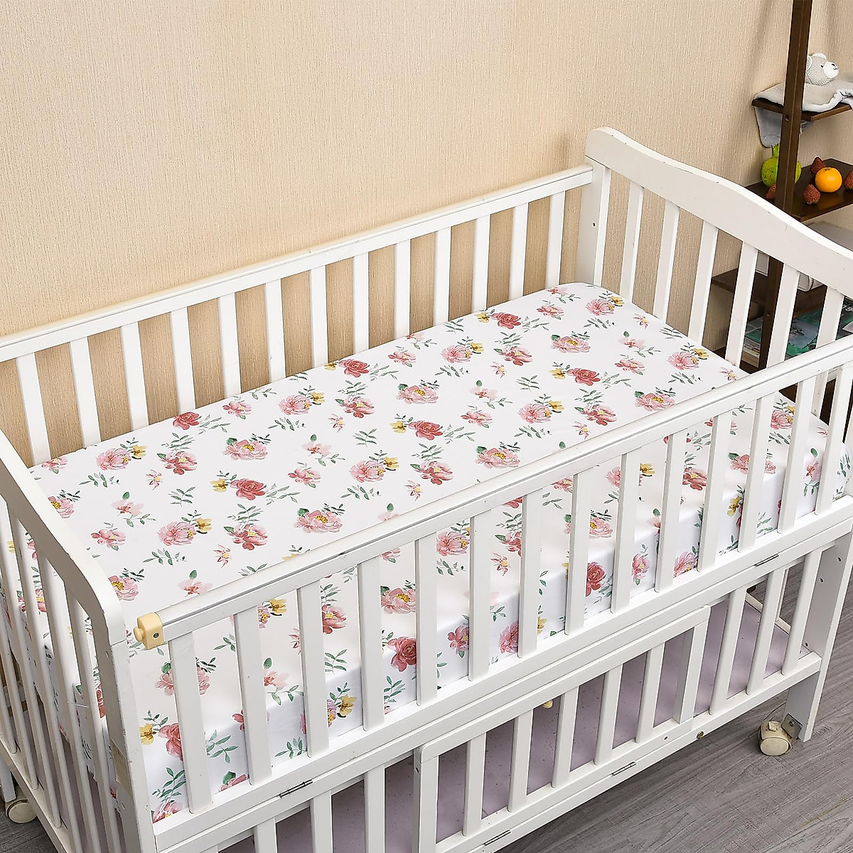 PHF Soft Mini Crib Sheet Set, 2 Pack Silky Comfy Pack N Play Sheets for Boys Girls, Universal Fit for Pack N Play, Playard and Mini Crib Mattresses, Cars