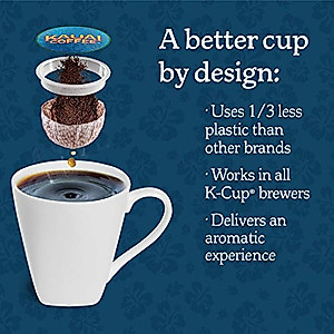 Kauai Coffee Single-Serve Pods, Na Pali Coast Dark Roast- Arabica Coffee, Grown, Harvested and Roasted in Hawaii, Keurig-Compatible Cups - 48 Count