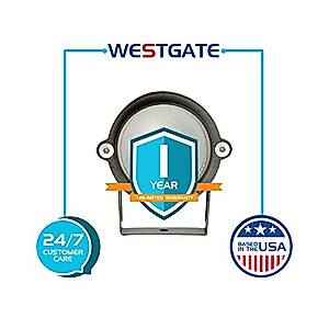 Westgate Waterproof Landscape Light LED Spotlight Adjustable Directional Security Lighting for Deck Yard Garden Pathway - Spike Stand /MR16 Bulb Included (8 Pack 4000K Natural White)