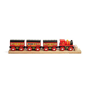 Bigjigs Rail The Sleeper Train - Other Major Wooden Rail Brands are Compatible
