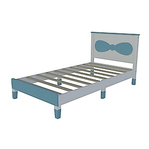 GOWE Twin Size Wooden Bow Bed
