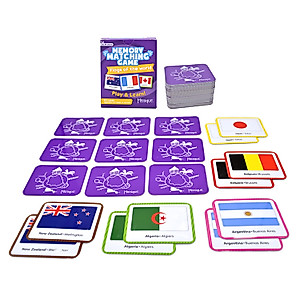 Menique, Flags of The World, Memory Matching Game
