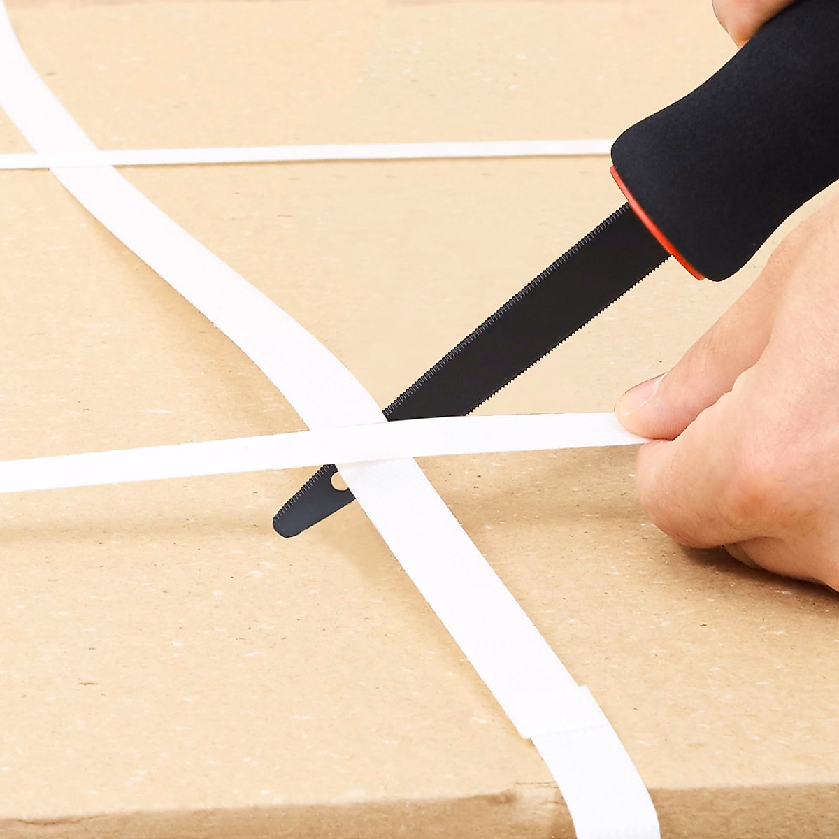 Booche Portable Carton, Box and Scrape Cutter - Family Friendly, Fast Cutting, Soft Handle Grip, Unique Design Cardboard Cutter - Safer Alternative to Sharp Razor and Knives (1)