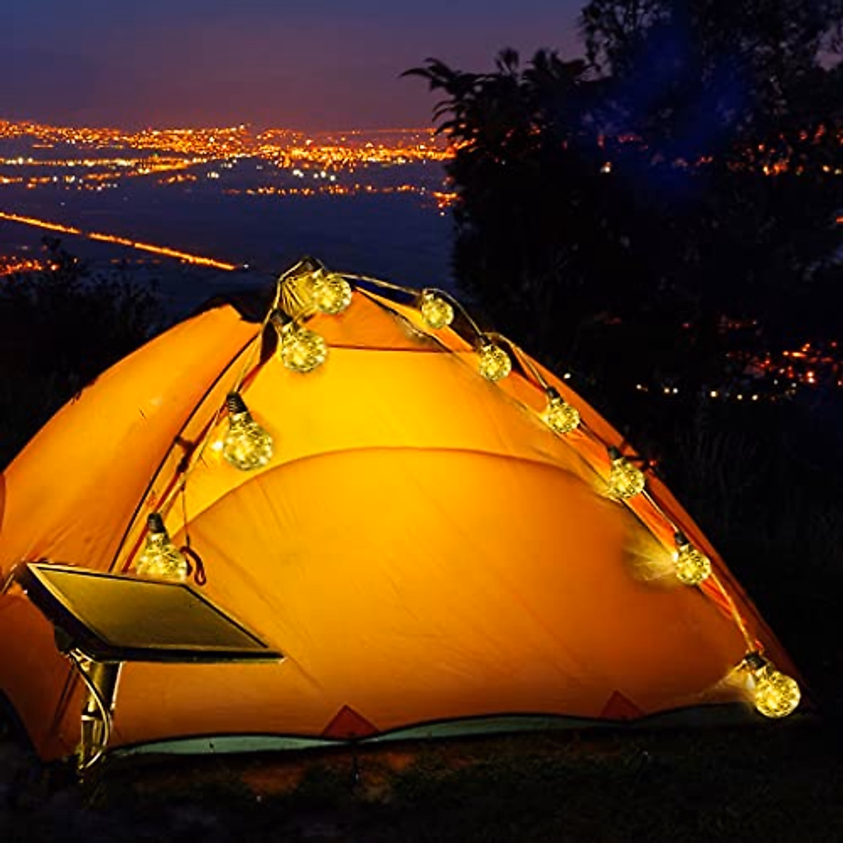 Solar Powered String Lights - Decorative Indoor and Outdoor Solar Power Fairy LED Light String - Bright Waterproof Outside Christmas Lights for Garden, Patio, Porch, Backyard, Bistro