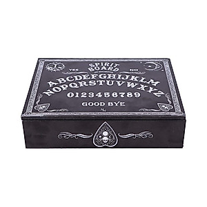 Nemesis Now Black and White Spirit Board and Planchette Jewellery Storage Box with Mirror, MDF, One Size