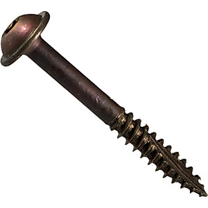 Hard-to-Find Fastener 014973457419 Pocket Cabinet Screws, 7 x 1-1/4, Piece-25
