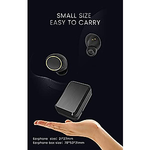 HayKee Wireless Earbuds, Bluetooth 5.0 in-Ear TWS Stereo HiFi Headphones with 5000mah Smart LED Display Charging Case. Auto Pairing/Touch Control/Built-in Dual Mic/IPX7 Waterproof/Long Battery Life