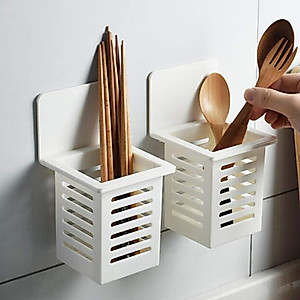 Hemoton Dishes Drying Rack Dish Drying Rack Dry Rack for Dishes Toiletry Organizer Wall Mounted Drying Rack Clothes Drying Rack Chopsticks Cage Kitchenware White Tableware