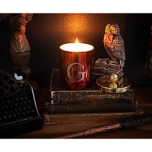 Harry Potter House Gryffindor Premium Scented Soy Wax Candle with Unique Aromatic Fragrance | 50-Hour Burn Time | Home Decor Housewarming Essentials, Wizarding World Hogwarts Gifts and Collectibles