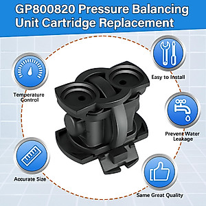 2 Pack GP800820 Pressure Balancing Unit Cartridge, Compatible With Kohler GP800820 Cartridge, Shower Cartridge Replacement, for Rite-Temp Shower Valve and K-304, K-11748 Platforms