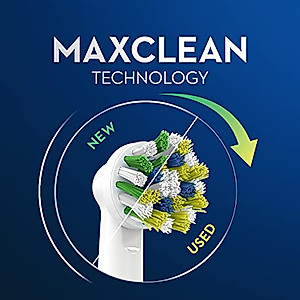 Oral-B CrossAction Electric Toothbrush Replacement Brush Heads Refill, 4ct (Packaging may vary)