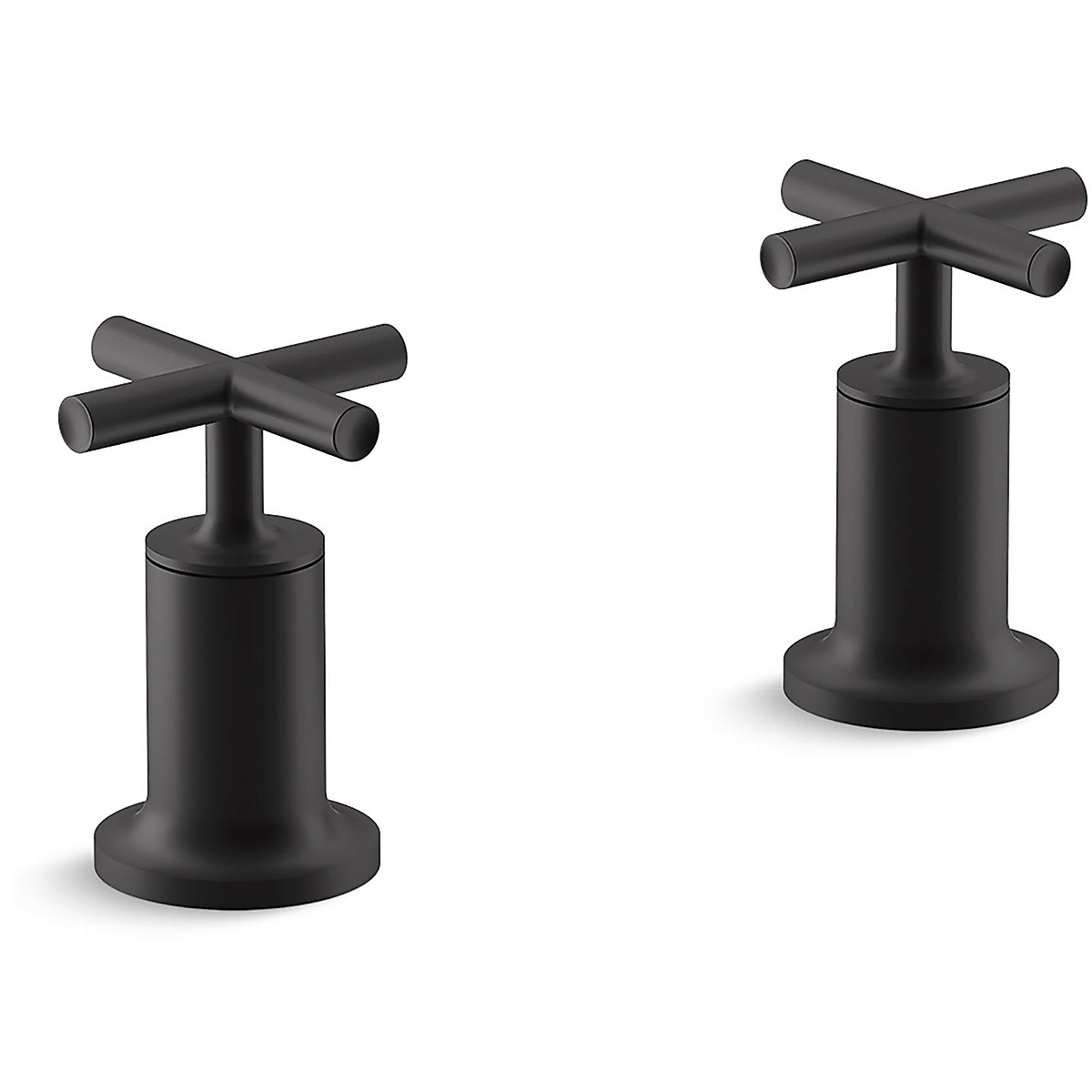 KOHLER K-T14429-3-BL Purist® Deck- or Wall-Mount High-Flow Bath Valve Trim with Cross Handles