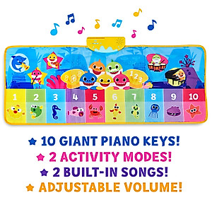 WowWee Baby Shark Official - Step & Sing Piano Dance Mat