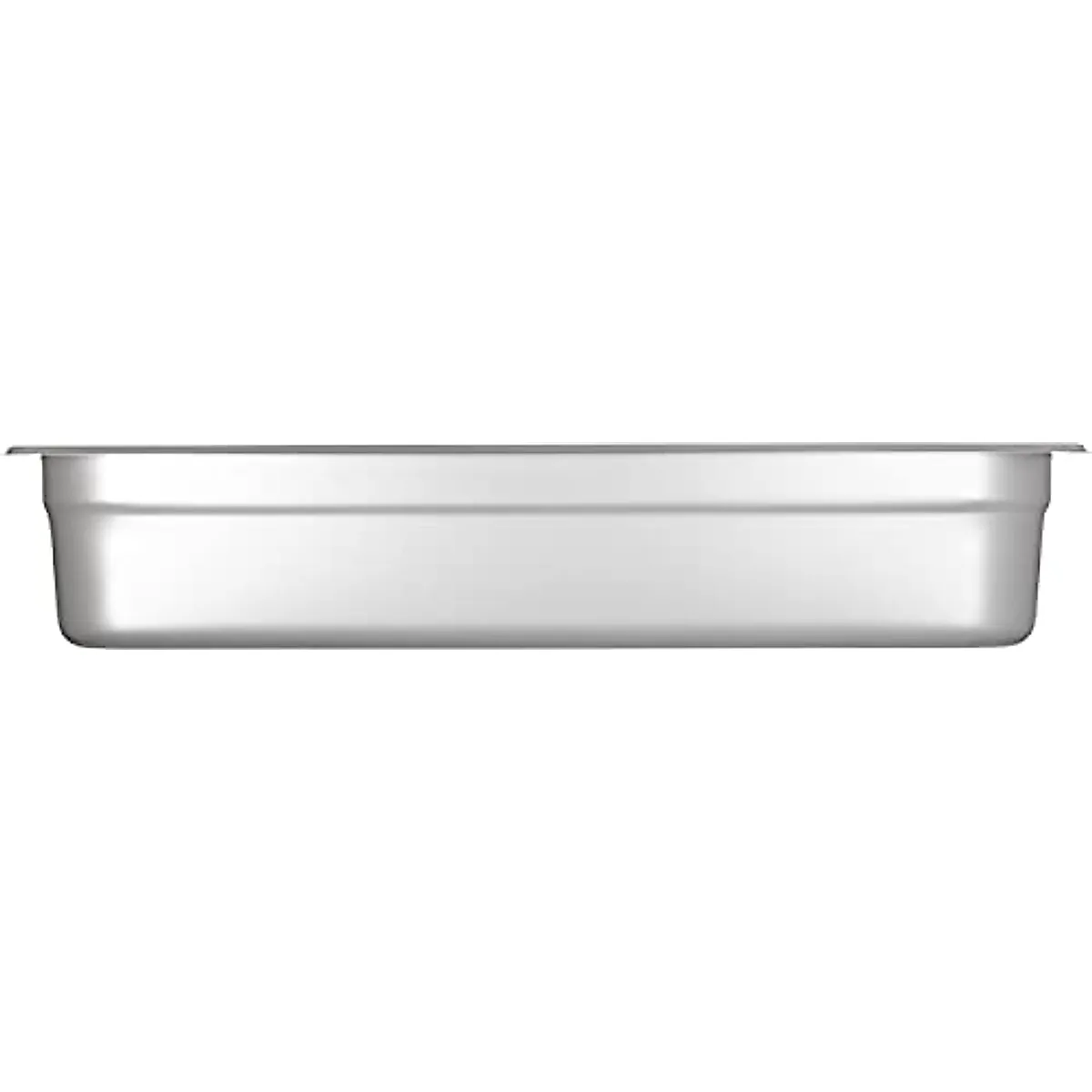 Carlisle FoodService Products CFS 60700HL4 DuraPan Light Gauge Stainless Steel Long Half-Size Food Shotgun Pan, 4" Deep (Pack of 6)