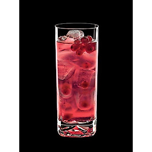 Luigi Bormioli On The Rocks 15 oz Beverage Drinking Glasses (Set of 4), 4 Count (Pack of 1), Clear