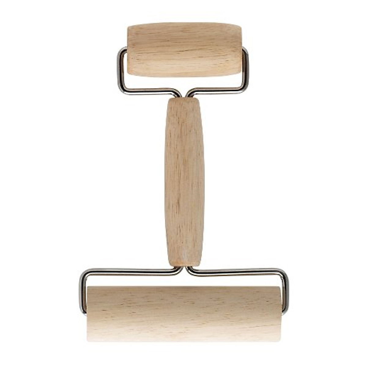 Mrs. Anderson’s Baking Double Dough Roller, Wood, 7-Inches x 4.5-Inches