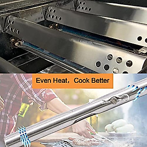 Grill Replacement Parts for Charbroil Performance 475 4 Burner 463347017 463361017 463673017 463342119 463376018P2 G470-0004-w1, Stainless Steel Heat Plate Tend Shield, Grill Burner, Crossover Tubes