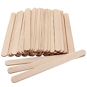 All Natural Wax Applicator Sticks Waxing Wood Body Spa Hair Eyebrow Removal Craft Sticks Applicator Spatula,4 Inch,200 Pieces.