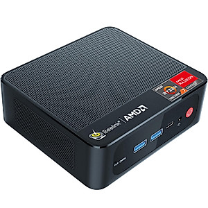 Beelink SER5 Mini PC,AMD Ryzen 7 5800H PRO(8C/16T,up to 4.4GHz),Mini Computer with 16GB DDR4 RAM/500GB M.2 2280 SSD,Micro PC Support 4K FPS,WiFi6/BT5.2/USB3.2/Home/Office/Game