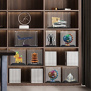 Acrylic Display Case for Collectibles Assemble Clear Acrylic Display Box for Lego Alternative Glass Case for Display Figures Doll Toys Home Storage(8x8x12 inch, 20x20x30 cm)
