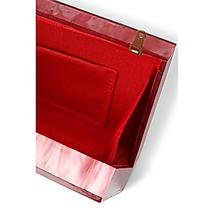 Kurt Geiger London Lipstick Clutch Fuchsia Combo One Size