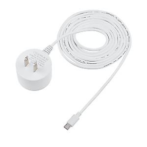 Vebner 6ft Power Adapter Compatible with Google Home Mini Power Cable - Micro B Power Adapter (Long)