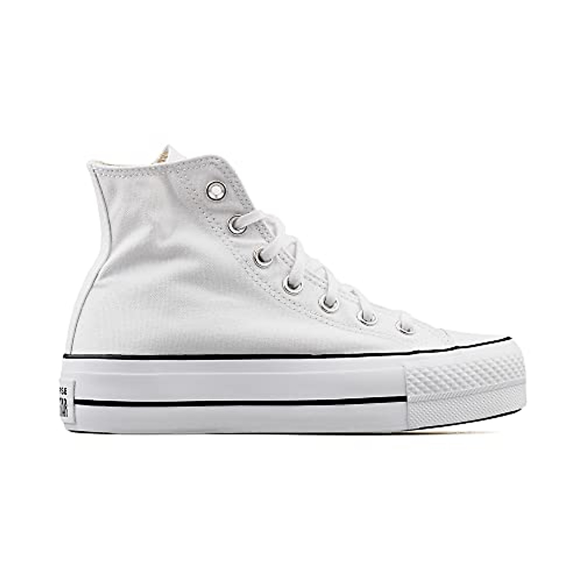 Converse Women's Chuck Taylor All Star Lift High Top Sneakers, White/Black/White, 9 Medium US
