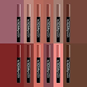 NYX PROFESSIONAL MAKEUP Lip Lingerie Push-Up Long Lasting Plumping Lipstick - Bedtime Flirt (Red Tone Pink)