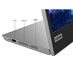 Lenovo L15 – Mobile Monitor - 15.6" FHD Display - 60Hz - 6ms–14ms Response Time - Low Bluelight Certified - Foldable Stand - USB Type-C 3.2 Gen 1 - USB 2.0
