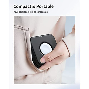 3 in 1 Foldable Wireless Charger, JoyGeek Magnetic Wireless Charging Pad, Mag-Safe Wireless Charging Station for iPhone 14/13/12/11 Series, Apple Watch, AirPods (QC 24W Adapter Included)