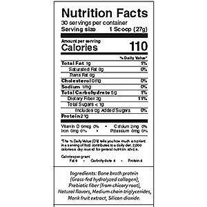 Dr. Kellyann Bone Broth Protein Powder, Vanilla (30 Servings) - Protein 21g, 2g Net Carbs - Grass Fed Hydrolyzed Collagen - Sugar Free, Gluten Free, Dairy Free, Paleo, Keto Protein Shakes