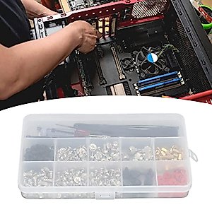 PC Screws Assortment, 362Pcs Various Sizes Washer Computer Screw Set for CPU Disk for Maintenance for Motherboard