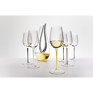 Riedel Fatto A Mano Riesling/Zinfandel Wine Glass, Blue